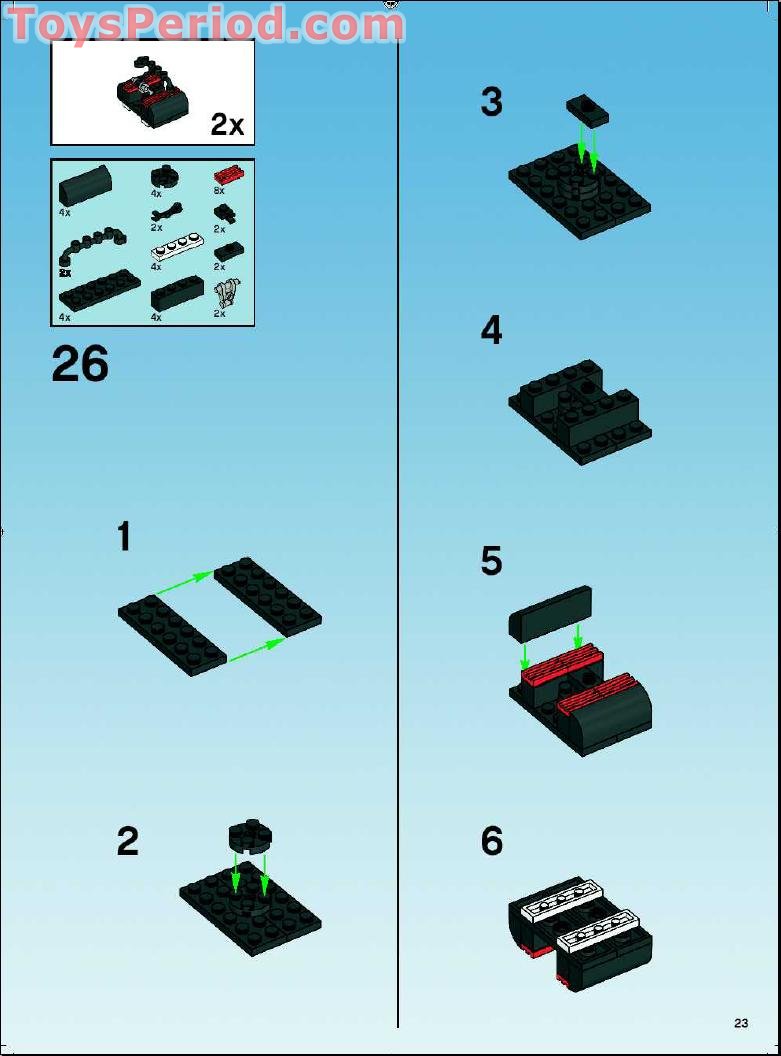 LEGO 10183 Hobby Train Set Instructions and Parts List