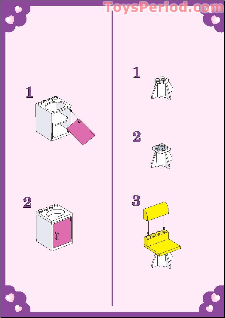 LEGO 5895 Belville Family Villa Instructions and Parts List