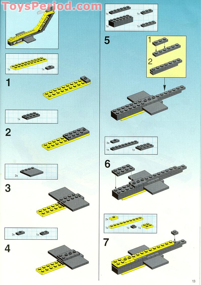 LEGO 5542 Black Thunder Instructions and Parts List