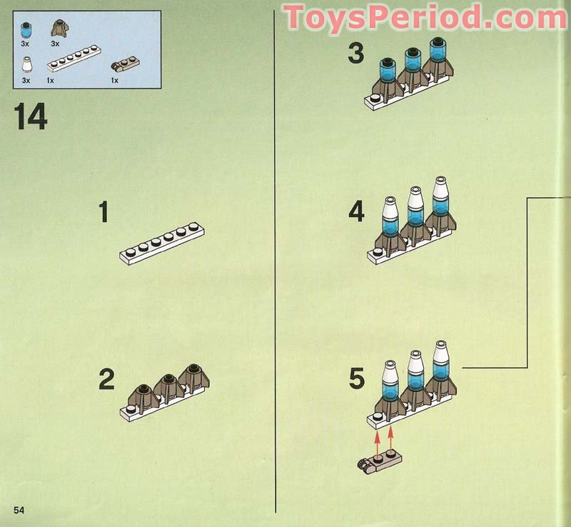 LEGO 7697 MT-51 Claw-Tank Ambush Instructions and Parts List