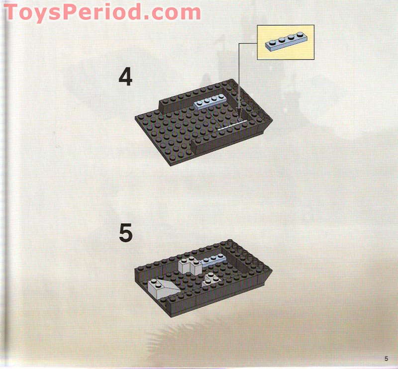 LEGO 8801 Knights' Attack Barge Instructions and Parts List