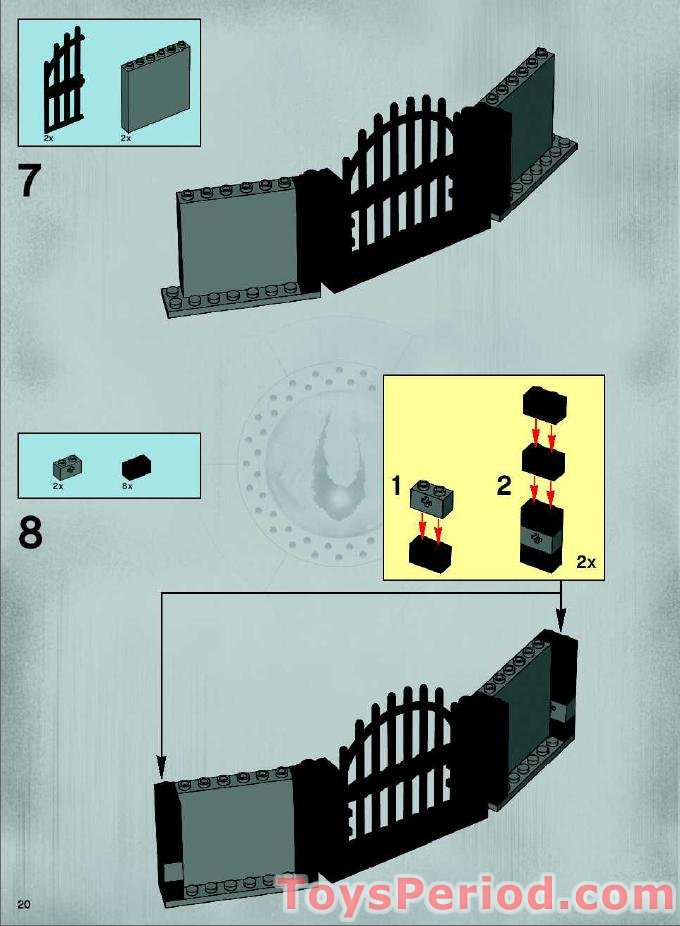 LEGO 8894 Piraka Stronghold Instructions and Parts List