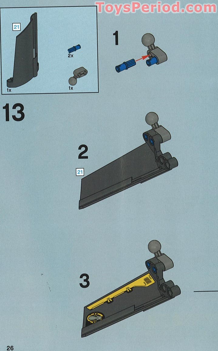 LEGO 8105 Iron Condor Instructions and Parts List