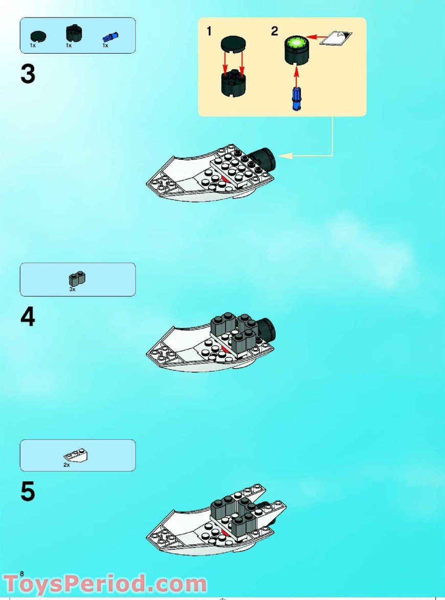 LEGO 8118 Hybrid Rescue Tank Instructions and Parts List