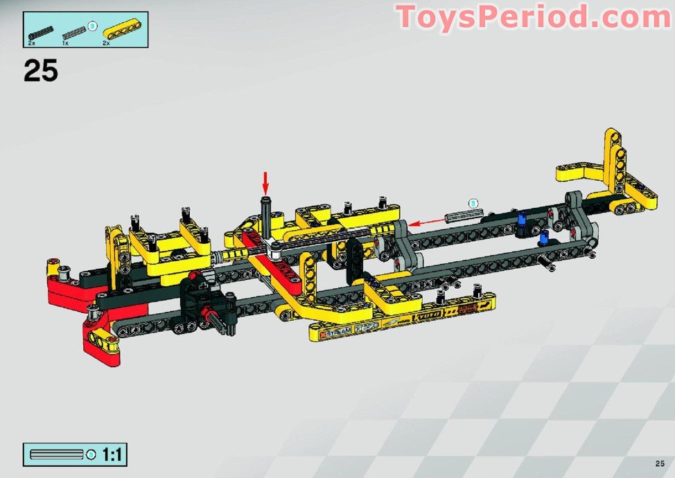 LEGO 8146 Nitro Muscle Instructions and Parts List