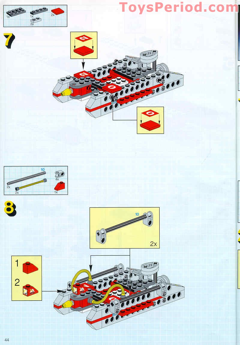 LEGO 8280 Fire Response Unit Instructions and Parts List