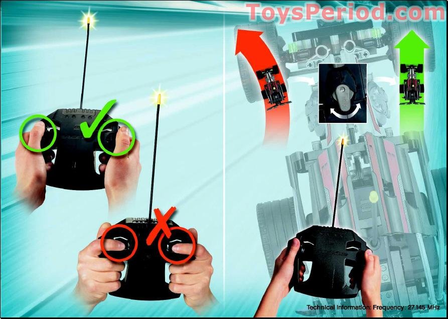 LEGO 8366 Supersonic RC Instructions and Parts List