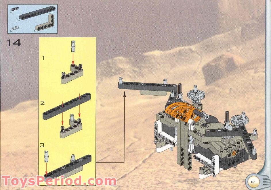 LEGO 8539 Manas Instructions and Parts List