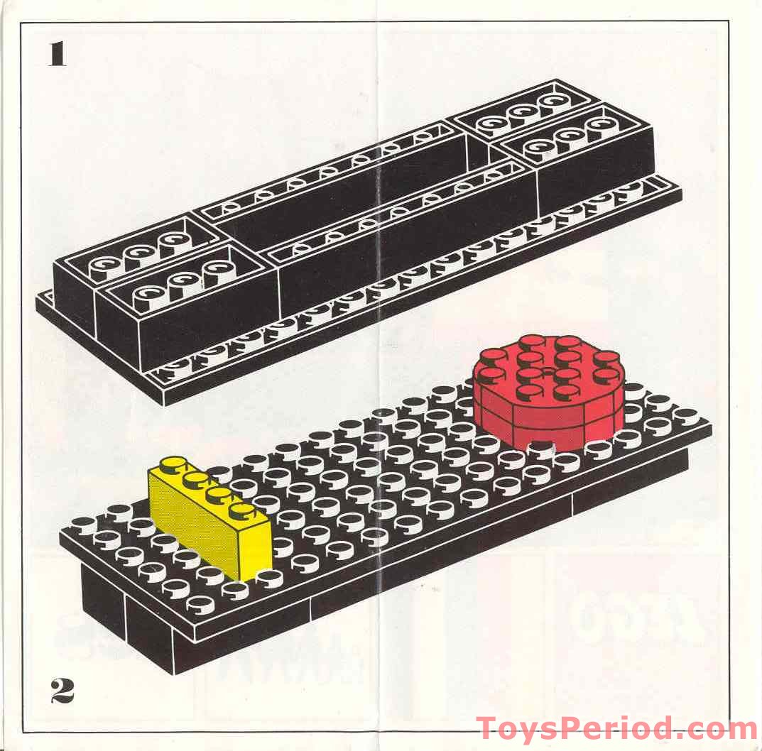 LEGO 128-3 Mobile Crane (Plate Base) Instructions and Parts List