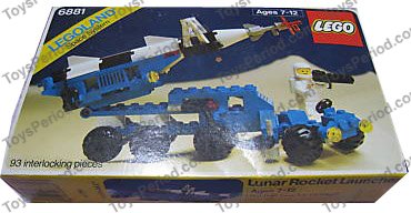 LEGO 6881 Lunar Rocket Launcher Instructions and Parts List