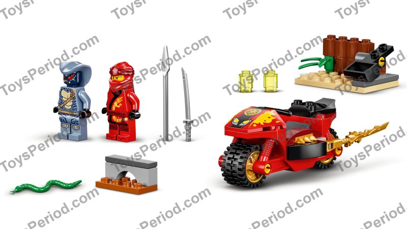 LEGO 71734 Kai's Blade Cycle Set Parts List