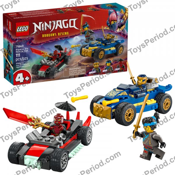 LEGO 71840 Rogue vs. Drix Race Car Duel Set Parts List
