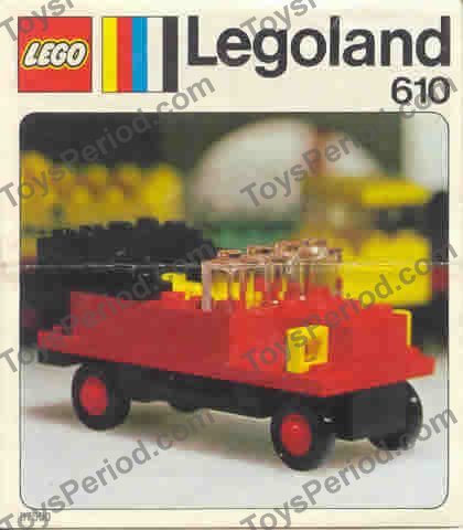 LEGO 610-1 Vintage Car Instructions and Parts List