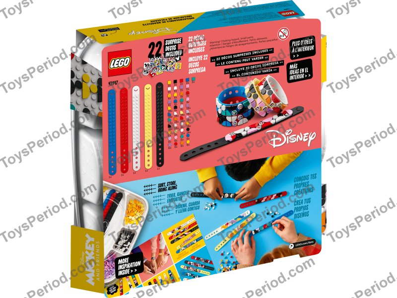 LEGO 41947 Mickey & Friends Bracelets Mega Pack Set Parts List