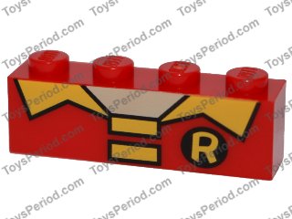 LEGO Sets with Part 3010pb206 Brick 1 x 4 with Collar and Batman 'R ...