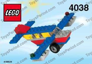LEGO 4038 Airplane Instructions and Parts List