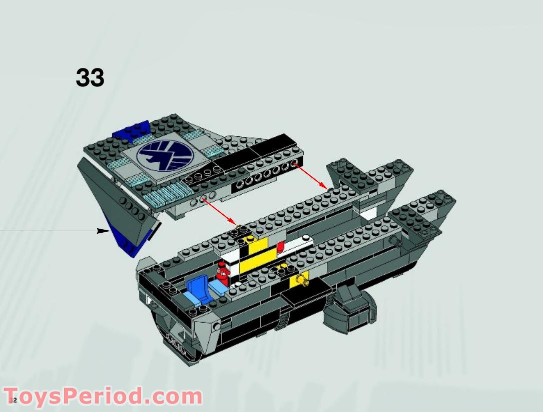 LEGO 6869 Quinjet Aerial Battle Instructions and Parts List