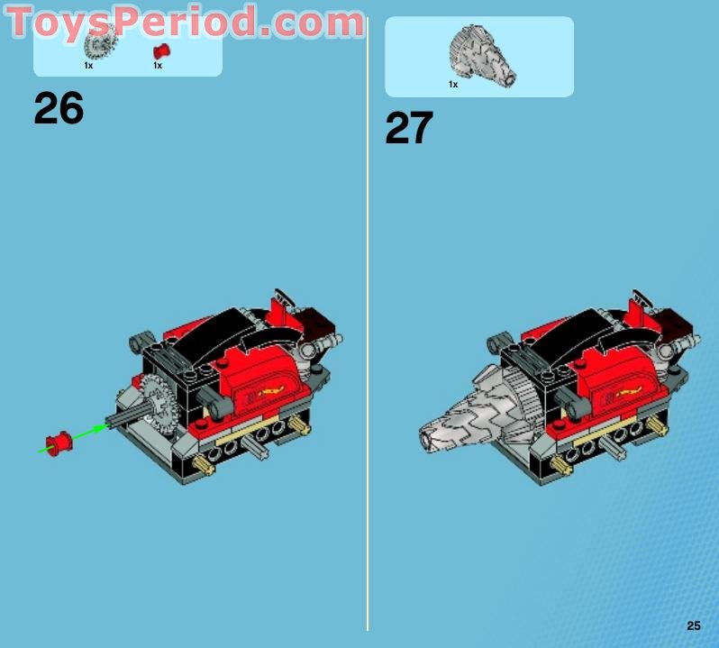 LEGO 6860 The Batcave Instructions and Parts List