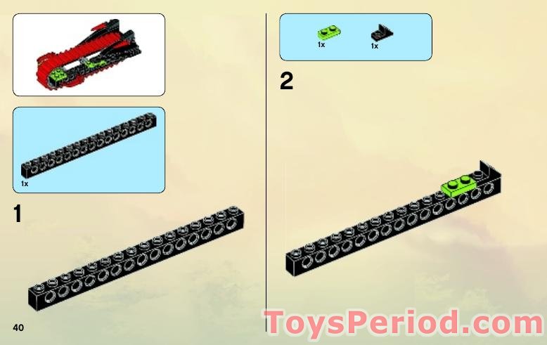 LEGO 70501 Warrior Bike Instructions and Parts List