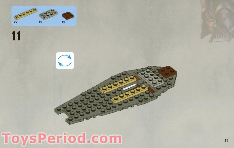 LEGO 7959 Geonosian Starfighter Instructions and Parts List
