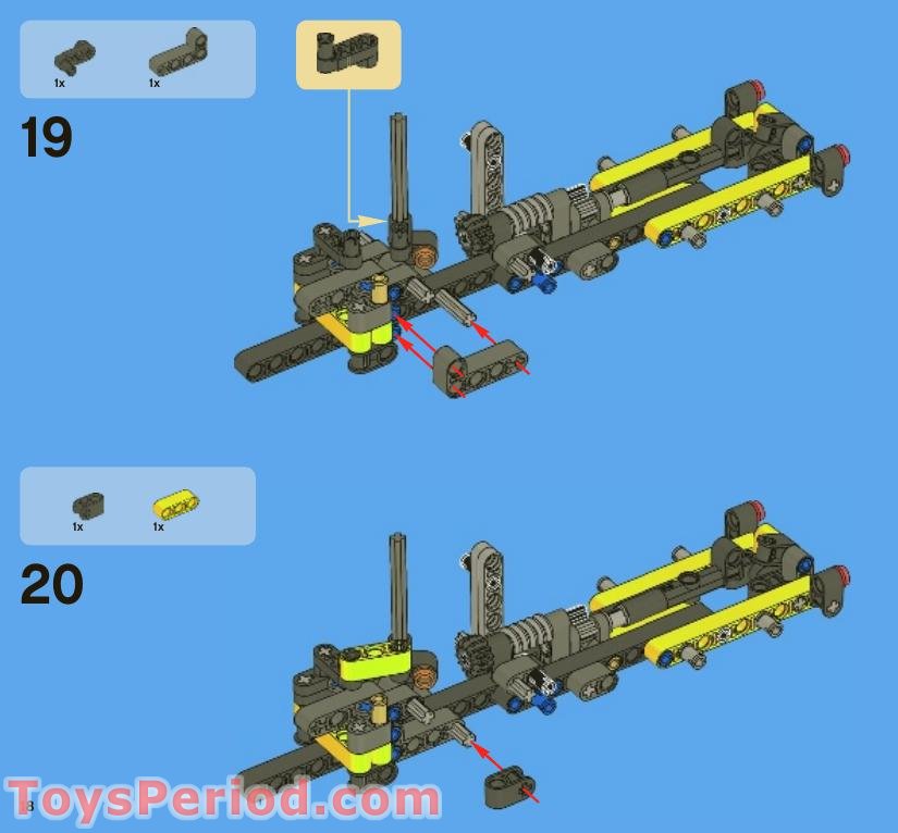 LEGO 8067 Mini Mobile Crane Instructions and Parts List