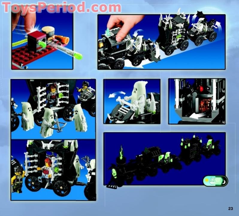 LEGO 9467 The Ghost Train Instructions and Parts List