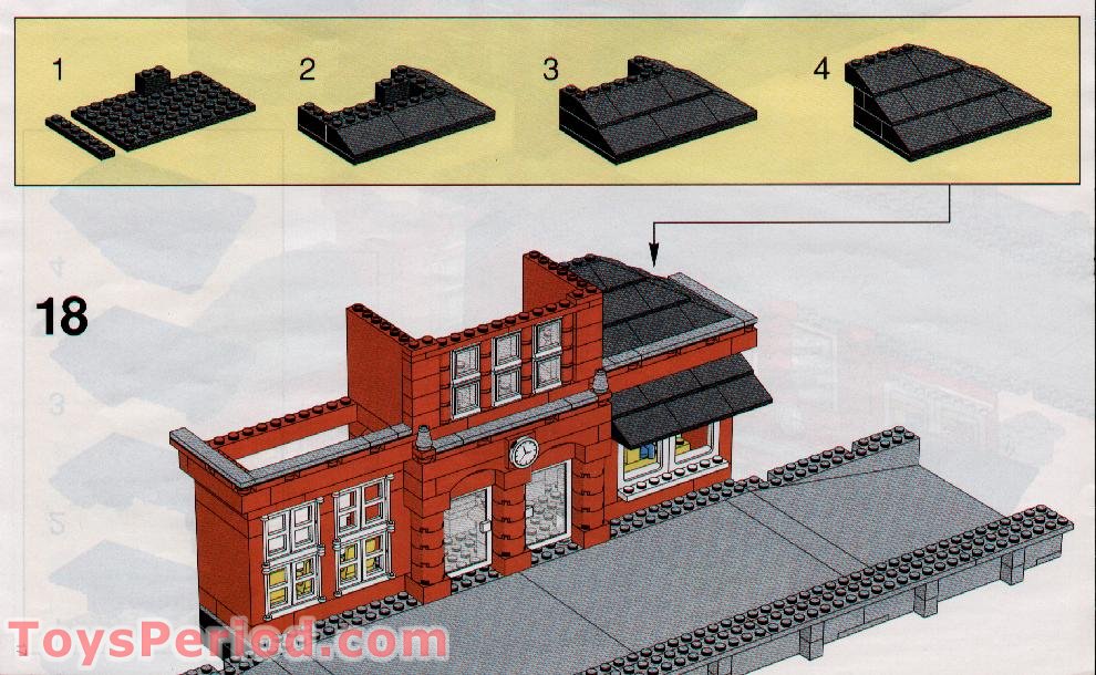 LEGO 2150 Train Station Instructions and Parts List