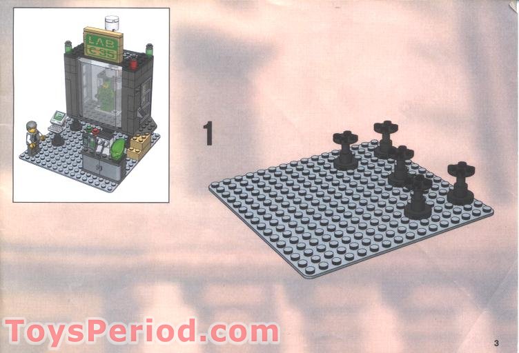 LEGO 4851 The Origins Instructions and Parts List