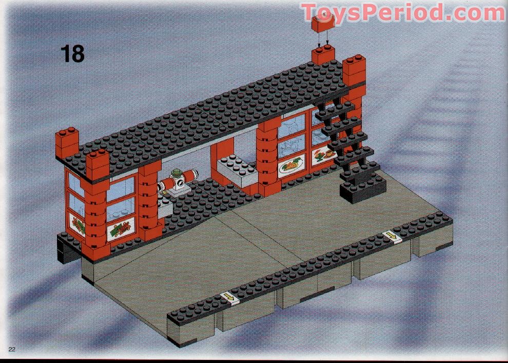 LEGO 4556 Train Station Instructions and Parts List