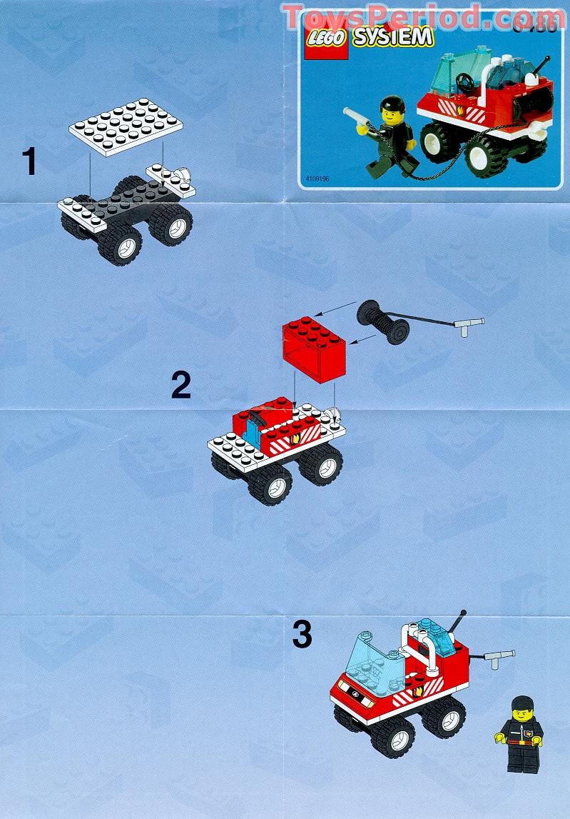 LEGO 6486 Fire Engine Instructions and Parts List