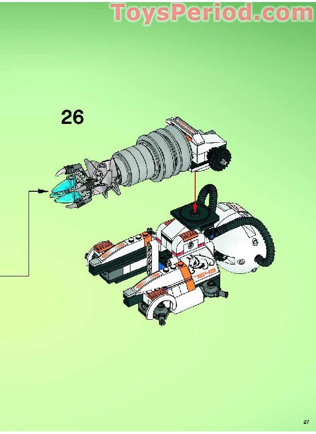 LEGO 7649 MT-201 Ultra-Drill Walker Instructions and Parts List