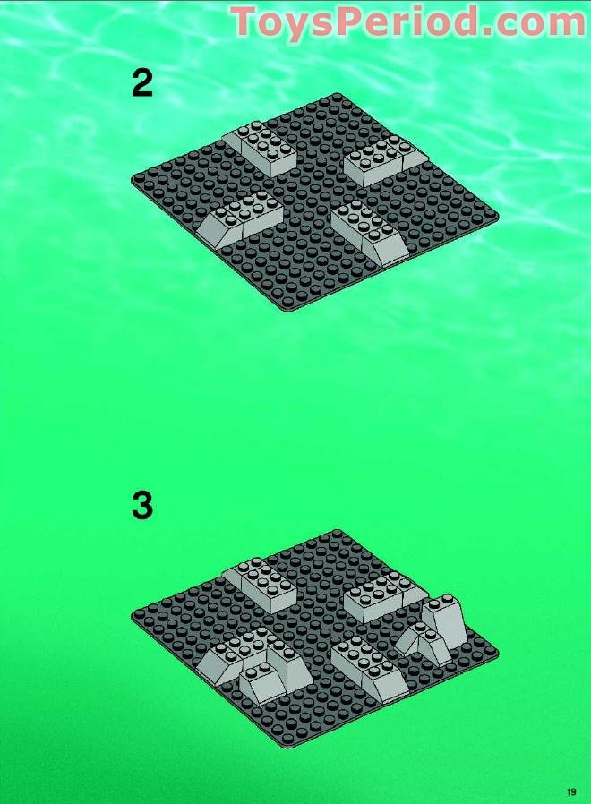 LEGO 7775 Aquabase Invasion Instructions and Parts List