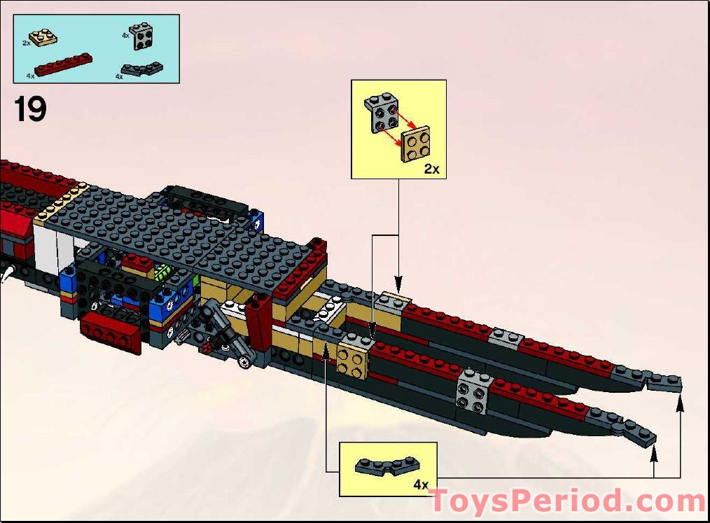 LEGO 7298 Dino Air Tracker Instructions and Parts List