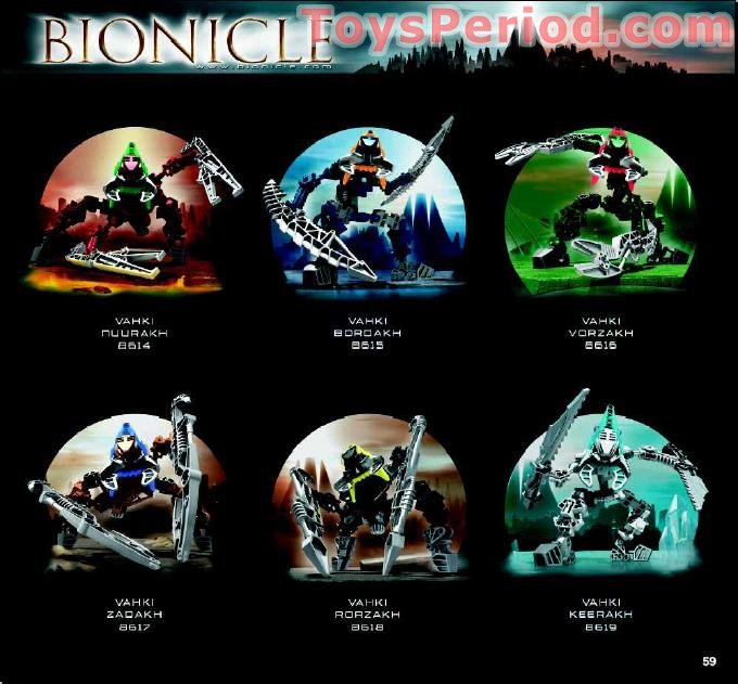 LEGO 8621 Turaga Dume and Nivawk Instructions and Parts List