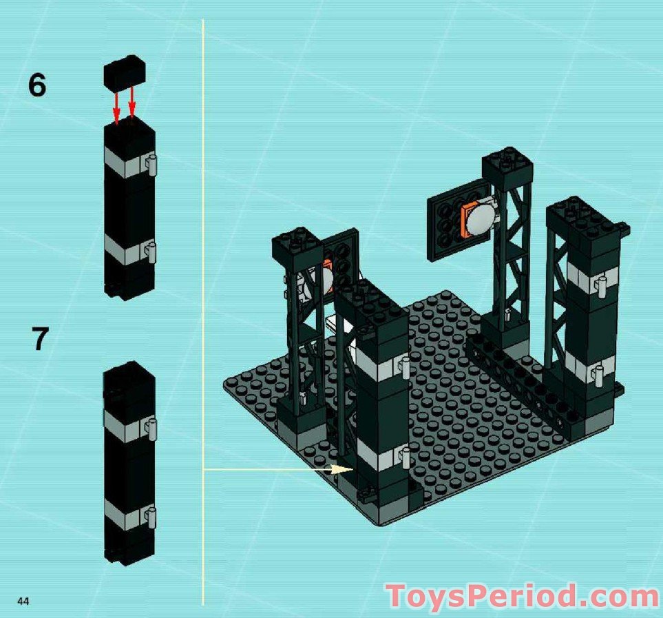LEGO 8637 Mission 8: Volcano Base Instructions and Parts List