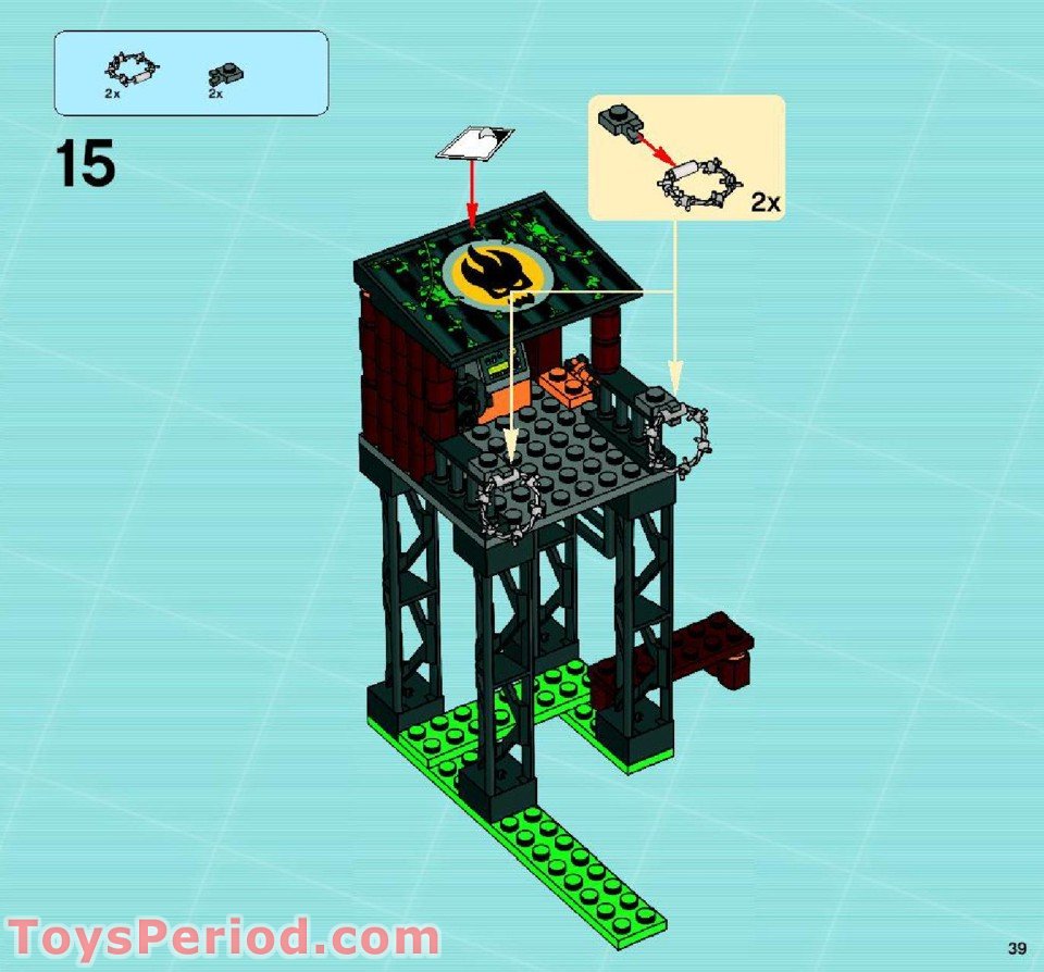 LEGO 8632 Mission 2: Swamp Raid Instructions and Parts List