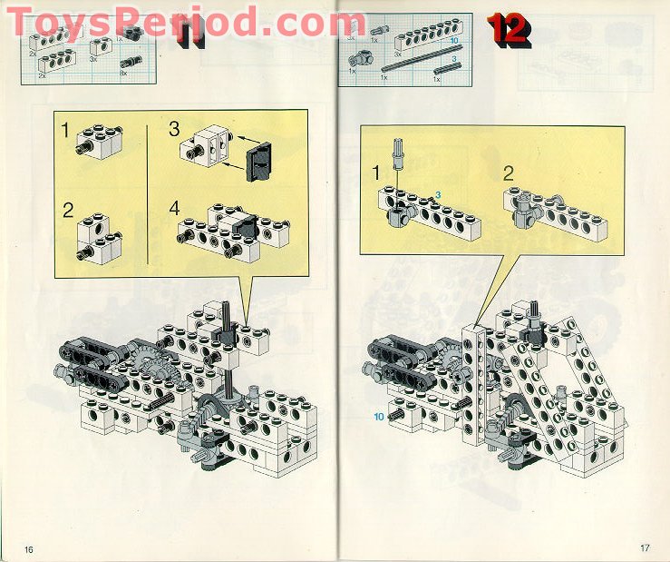 LEGO 8022 Technic Starter Set Instructions and Parts List