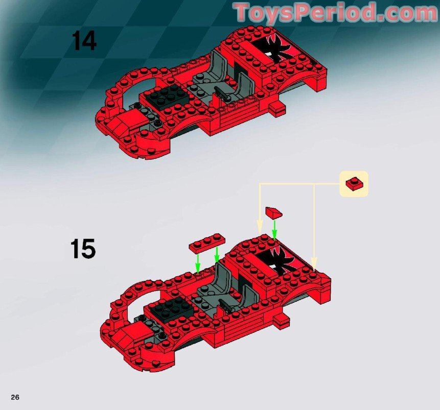 LEGO 8159 Racerxand Taejo Togokahn Instructions and Parts List