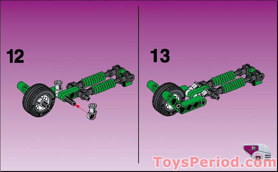 LEGO 8236 Bike Burner Instructions and Parts List