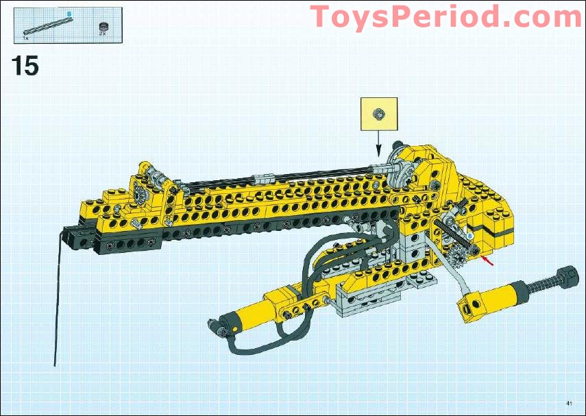 LEGO 8431 Pneumatic Crane Truck Instructions and Parts List
