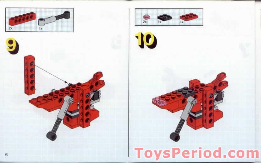 LEGO 8210 Nitro GTX Bike Instructions and Parts List