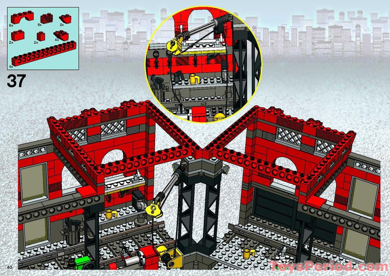 LEGO 10027 Train Engine Shed Instructions and Parts List