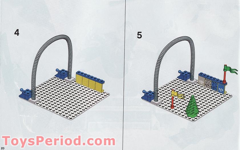LEGO 3538 Snowboard Boarder Cross Race Instructions and Parts List