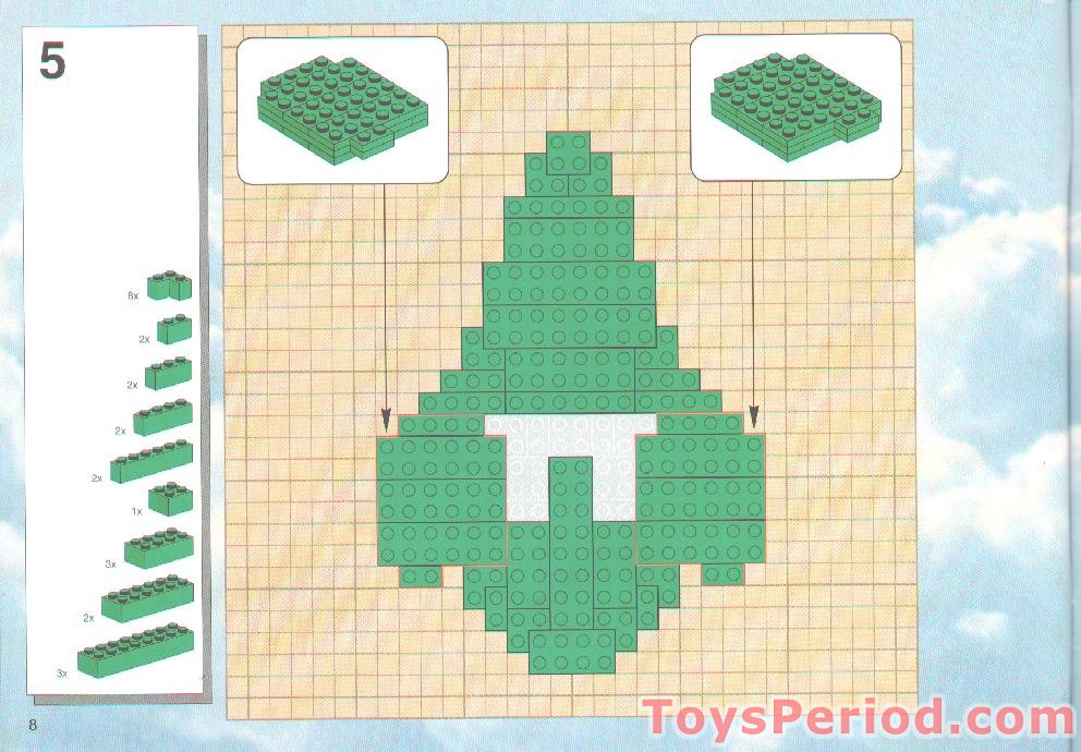 LEGO 3724 LEGO Dragon Instructions and Parts List