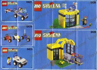 LEGO 6426 Super Cycle Center Instructions and Parts List