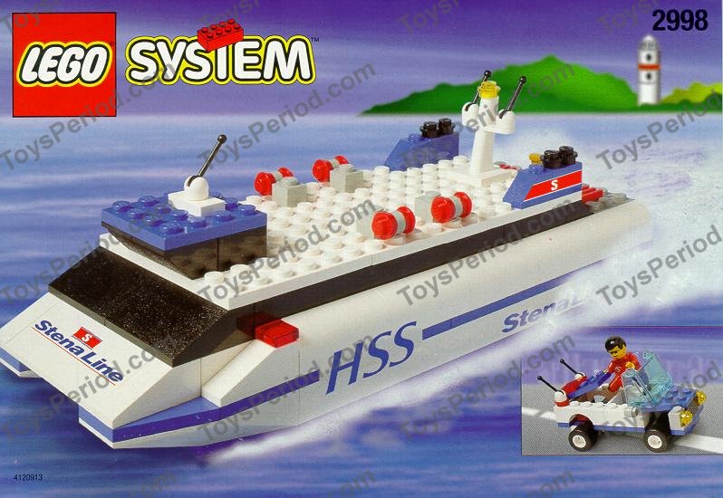 LEGO 2998 Stena Line Promotional Set: Hydrofoil Instructions and Parts List