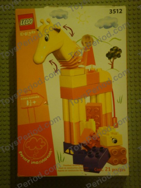 LEGO 3512 Funny Giraffe Set Parts List