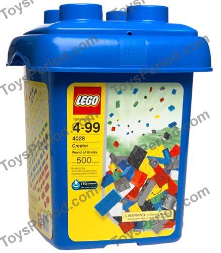 LEGO 4028 World of Bricks Blue Bucket Instructions and Parts List