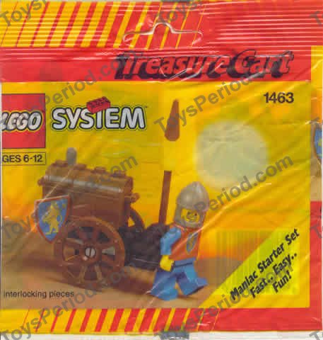 LEGO 1463 Treasure Cart Instructions and Parts List