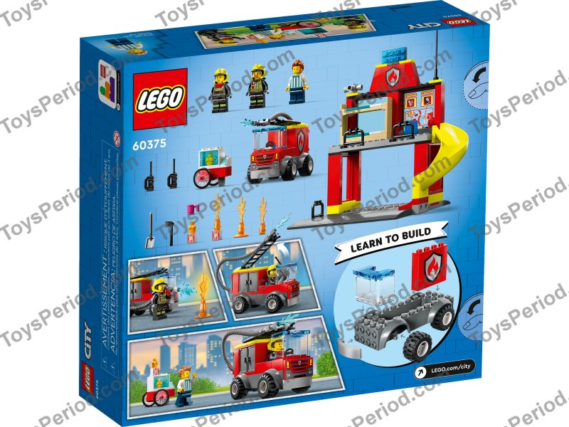 LEGO 60375 Fire Station and Fire Truck Set Parts List